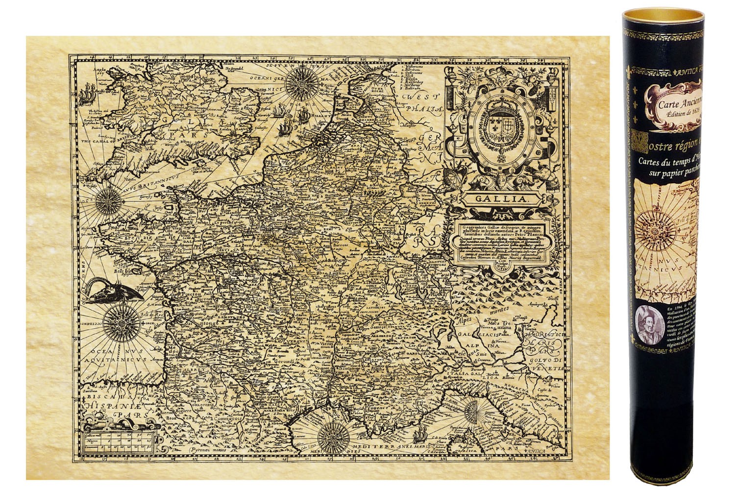Carte de France en 1592 carte ancienne