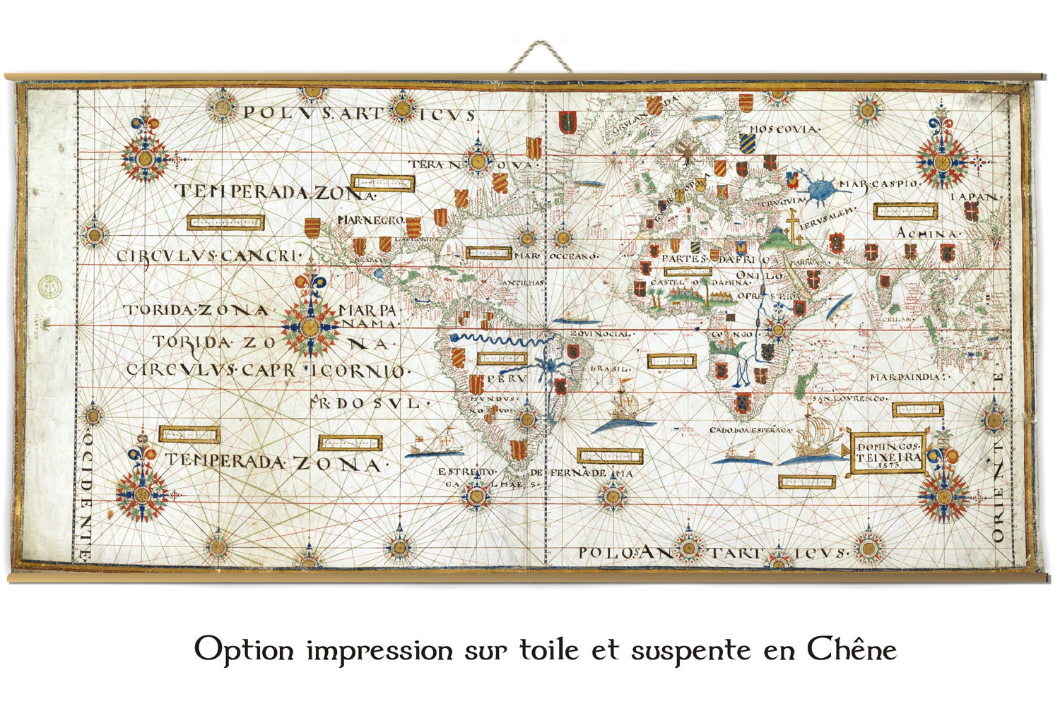 Portulan portugais de 1573