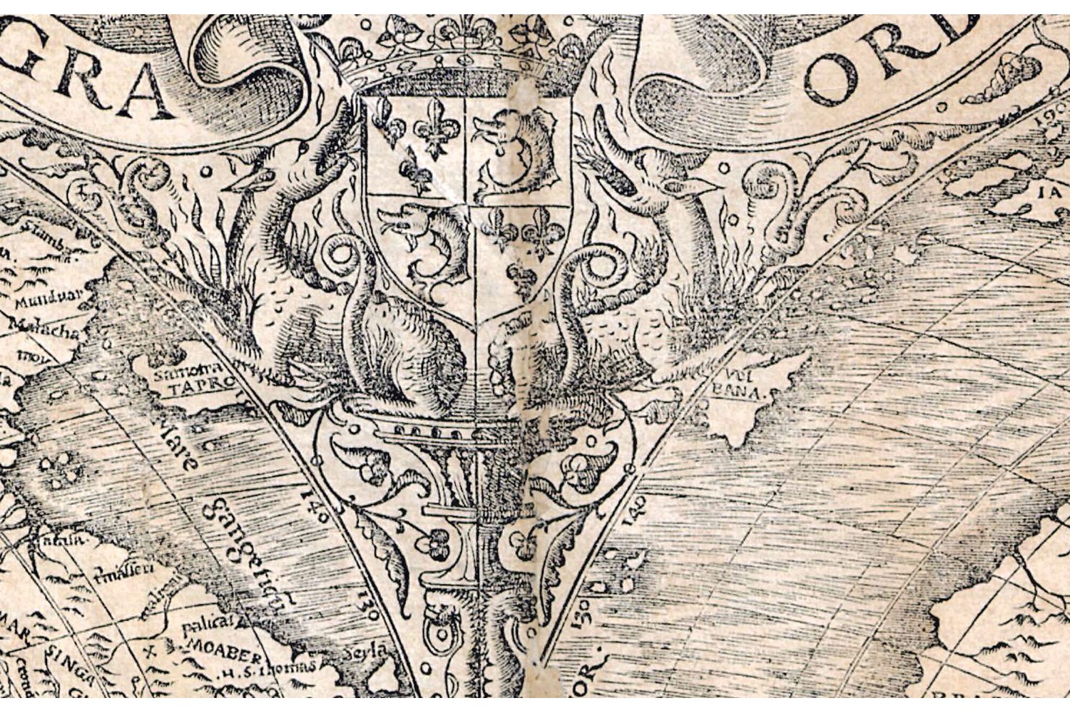 Carte du Monde 1532 d'Oronce Fine