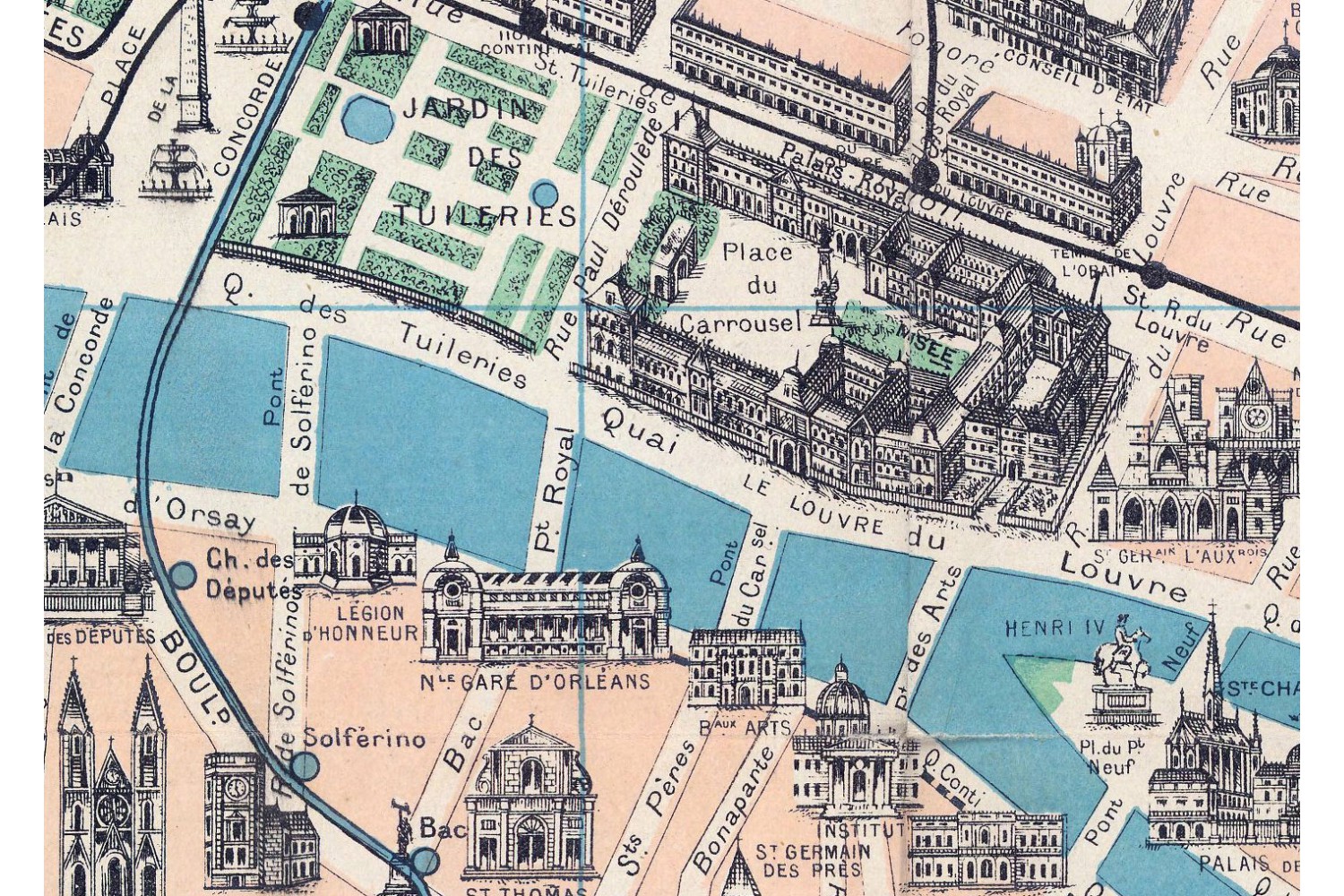 Plan de Paris ancien de 1923
